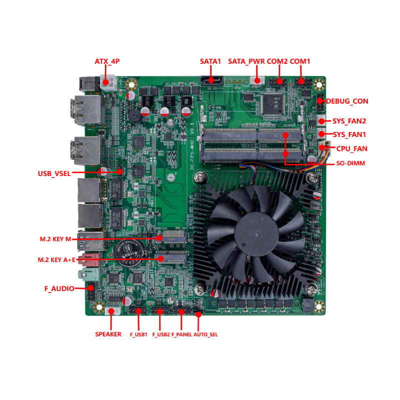 DC_FP5_4HD- Ryzen锐龙 x86一体机主板-4*HDMI - 广州定昌电子