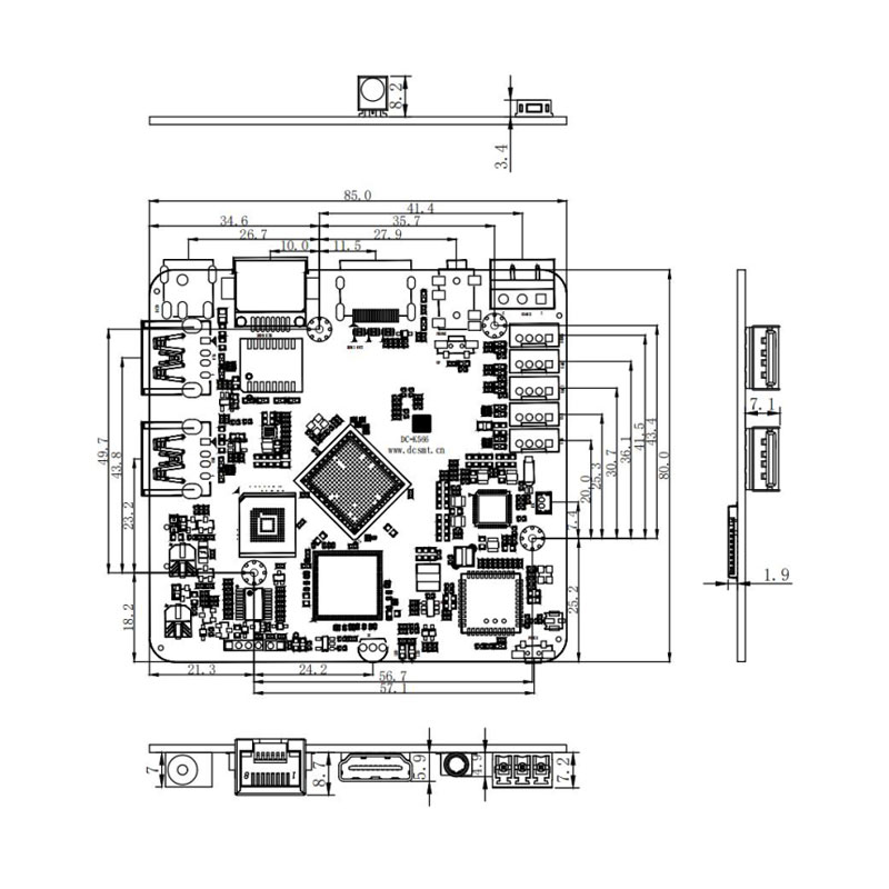 DC_K566_播放盒,机顶盒,云终端RK3566盒子开发板卡 - 广州定昌电子