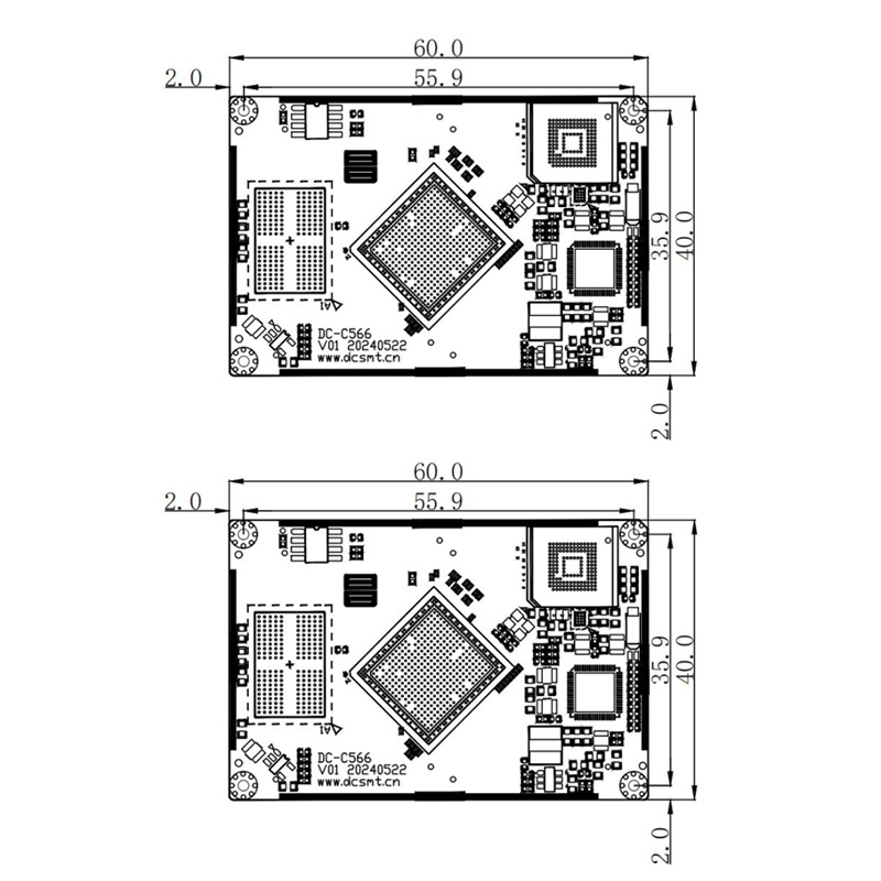 DC_C566-RK3566 B2B板对板核心板 - 广州定昌电子
